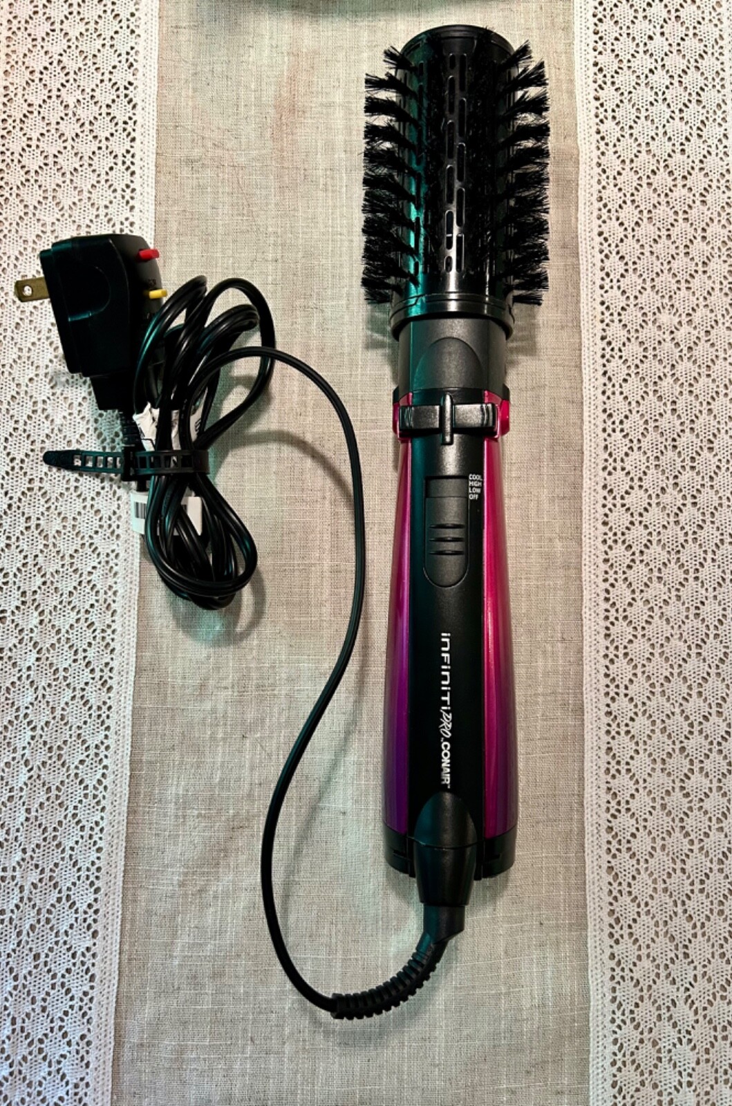 Conair Infiniti Pro Hot Air Brush Rotating Spin Blow Dryer 2 Inch ...