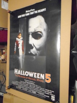 RARE PROMO Halloween 5 video MOVIE POSTER horror 1989 CBS Fox Danielle ...