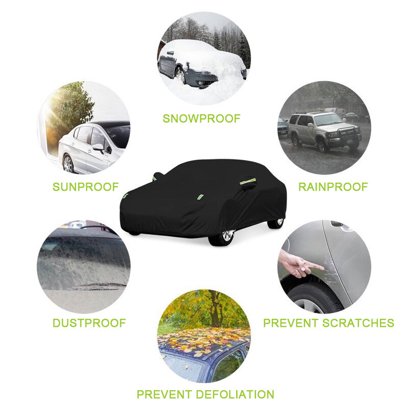 S Car Cover Waterproof All Weather for car, Full car Cover Rain Sun ...