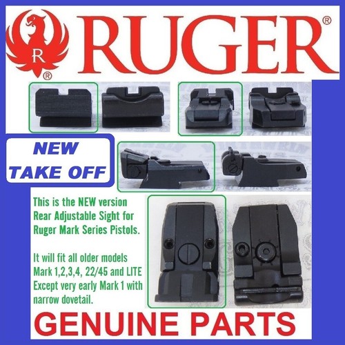 RUGER TakeOff NEW MODEL Adjustable Rear Sight Mark 1 2 3 4 MK IV-22/45 ...