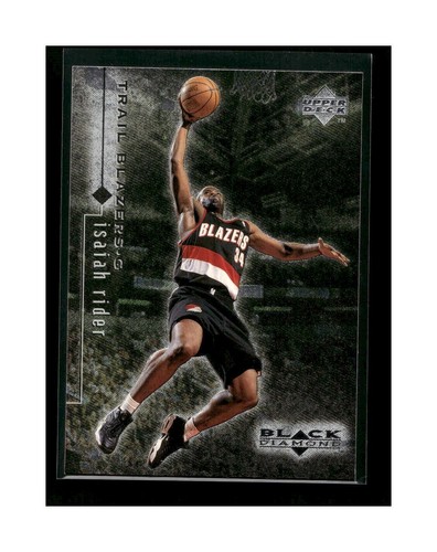 1998-99 Black Diamond Portland Trail Blazers Basketball Card #73 Isaiah ...