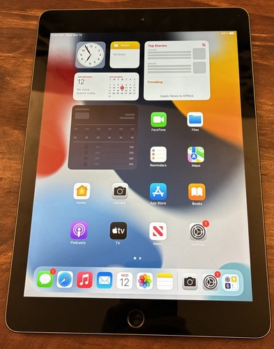 Apple iPad 6th Gen, A1893, 32GB, WIFI, Space Gray, TESTED + CASE bundle ...