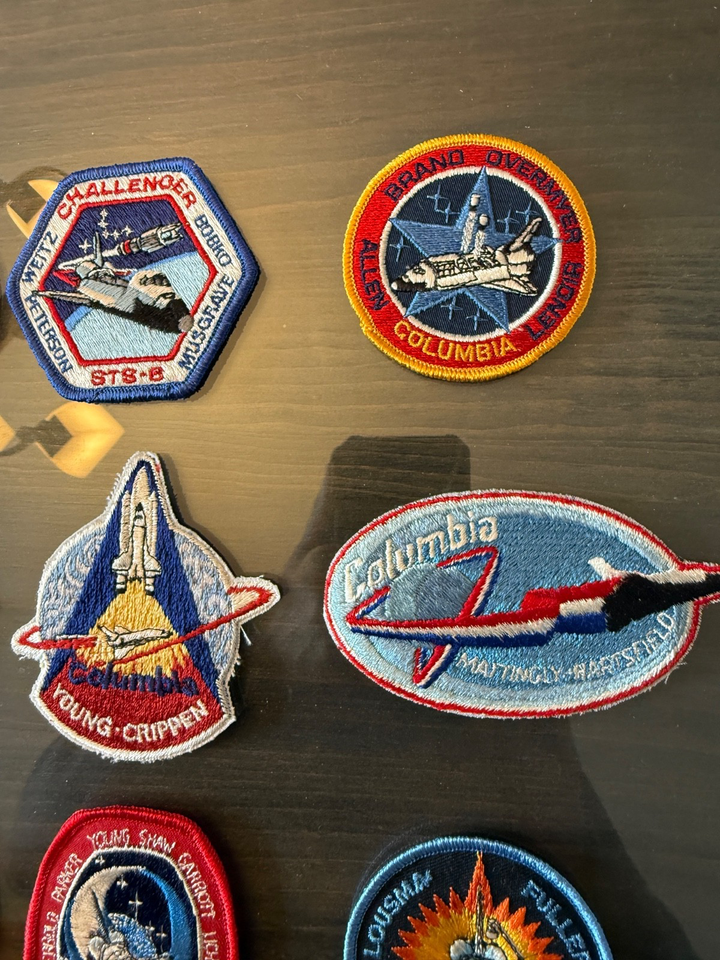 NASA Space Shuttle Patches Challenger, Columbia (x9) EXCELLENT ...