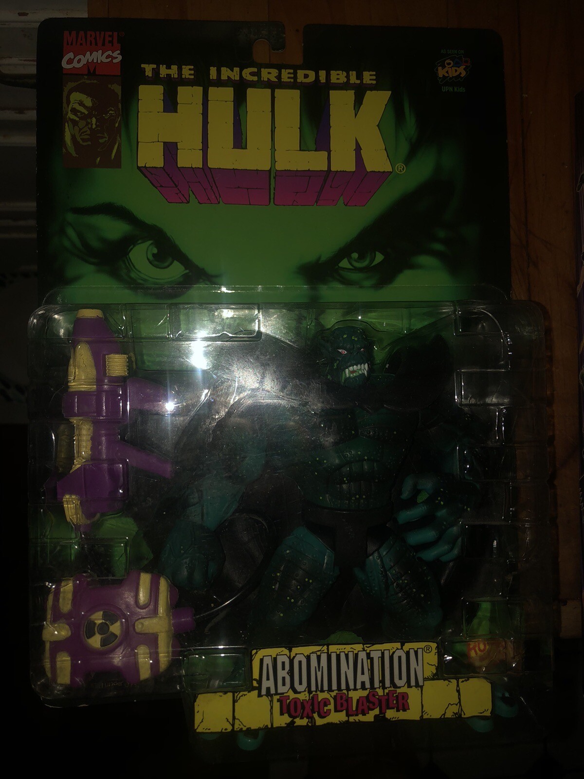 Unopened ToyBiz Marvel Incredible Hulk Abomination Toxic Blaster Action ...