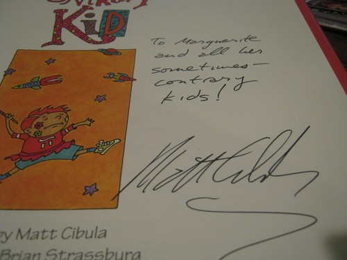 The Contrary Kid Cibula, Matt HC DJ Signed Illust Free Ship LN Glow in ...