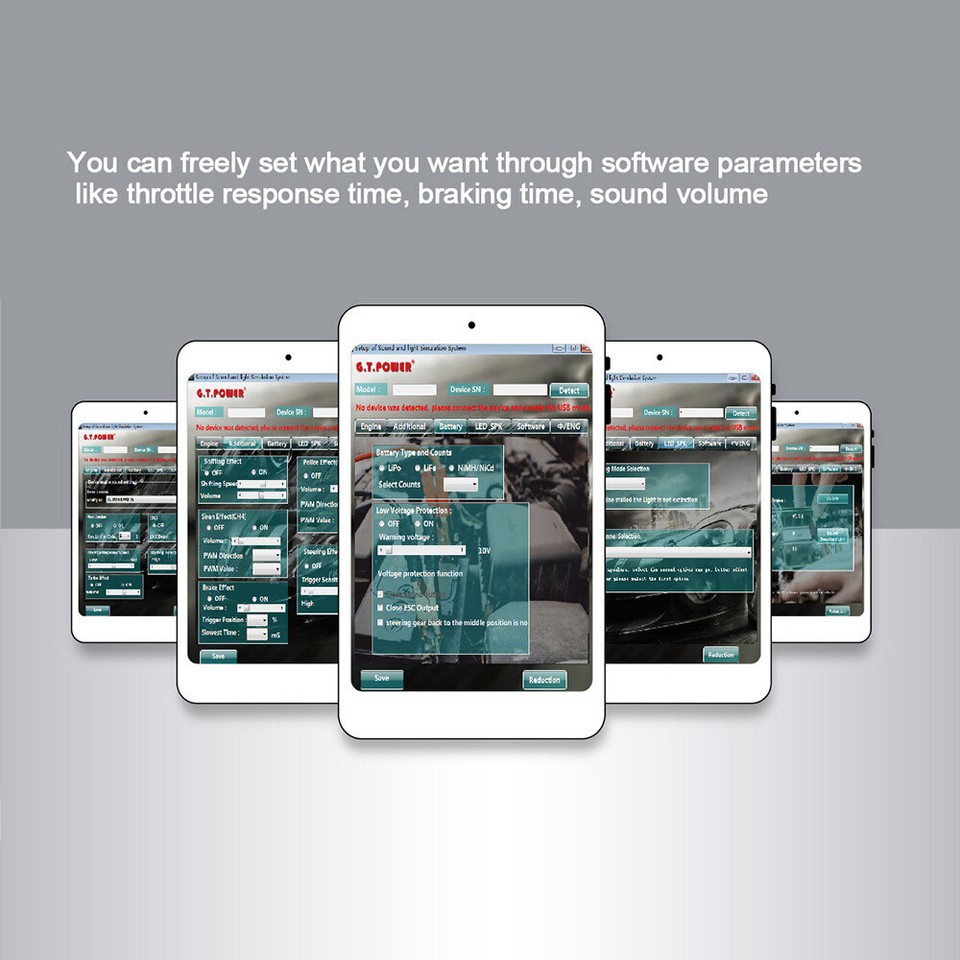 RC Car Engine Sound Simulated System with 58 Sounds for 1/10 RC Crawler ...