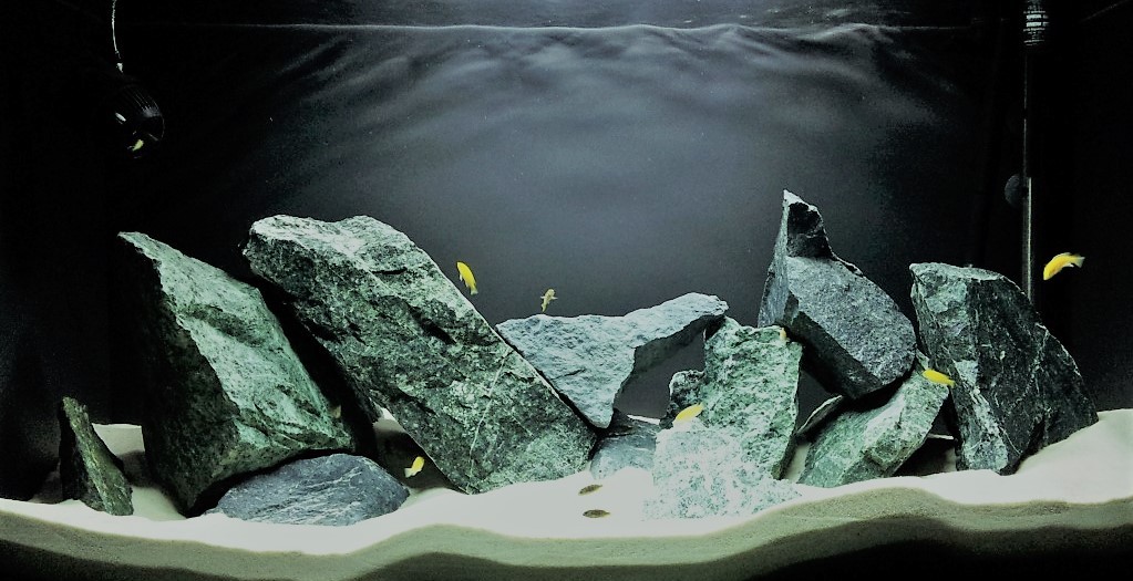 Aquarium Rock Natural Fish Tank Stone Decoration GREEN ANGEL 15kg Set ...