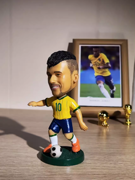 Top Quality Resin Soccer Star Brazil Neymar Bobblehead Figure Height ...