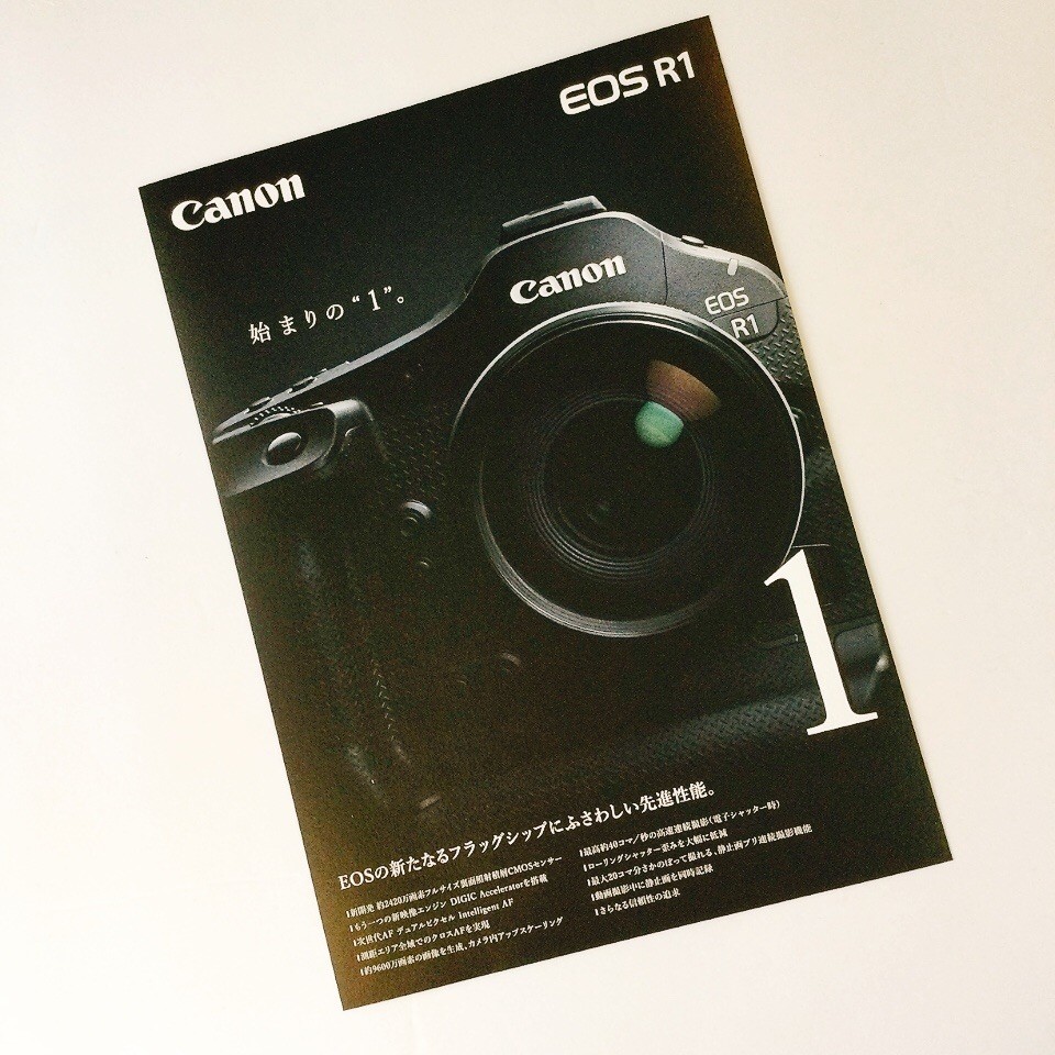 Canon EOS R1 CAMERA & RF LENS Japanese Brochure Published in July 2024 ...