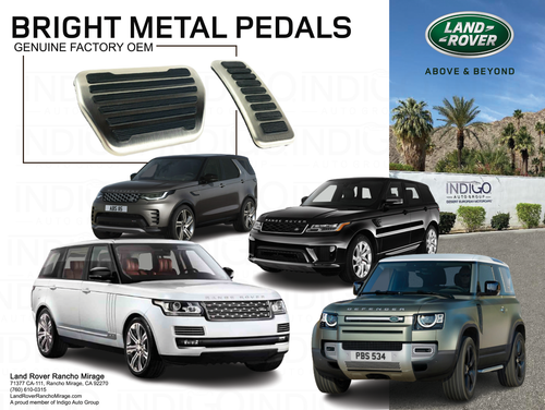 Land Rover Factory OEM Sport Stainless Steel Pedal Pad Covers Set ...