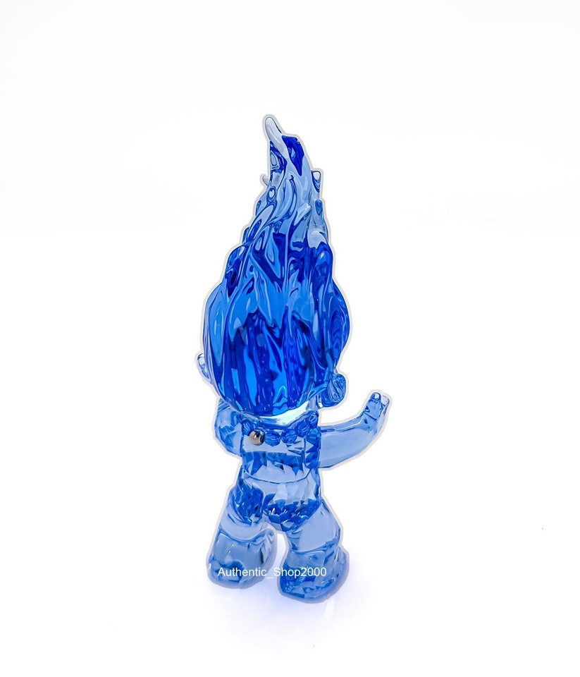 New SWAROVSKI Crystal DreamWorks Good Luck Trolls Blue Troll Figurine ...