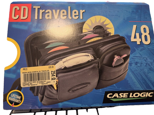 Case Logic CD Case 48 Capacity Heavy Duty CD DVD Wallet Black NEW ...