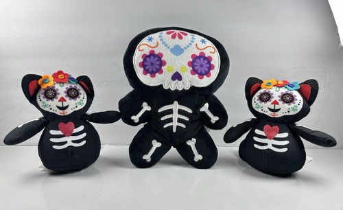 Dia De Los Muertos PLUSH Day Of The Dead ~ Sugar Skull ~ Lot Of 3 | eBay