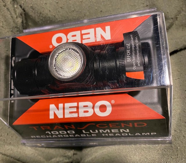 NEBO Headlamp Light Transcend 1k Lumen Turbo LED Rechargeable 5 Modes nebo-headlamp-light-transcend-1k-lumen-turbo-led-rechargeable-5-modes