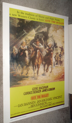 BITE THE BULLET original 1975 ROLLED 30x40 movie poster GENE HACKMAN | eBay