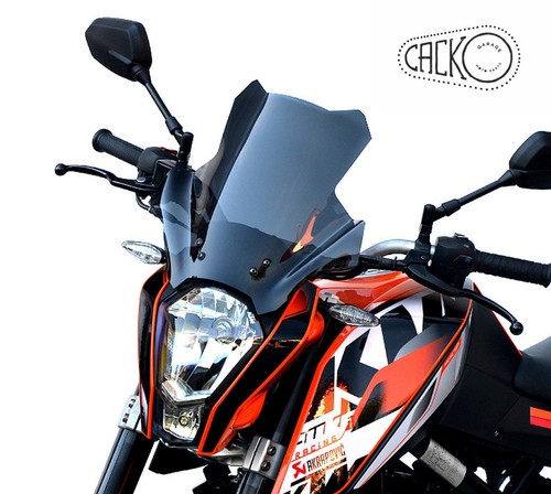 KTM 390 DUKE (2013-2016) TOURING WINDSCREEN WINDSHIELD SCREEN 6 COLOURS ...