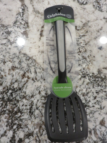 Calphalon FN04 Slotted Turner Spatula Heat Safe Silicone 13.5" NEW/Pkg ...
