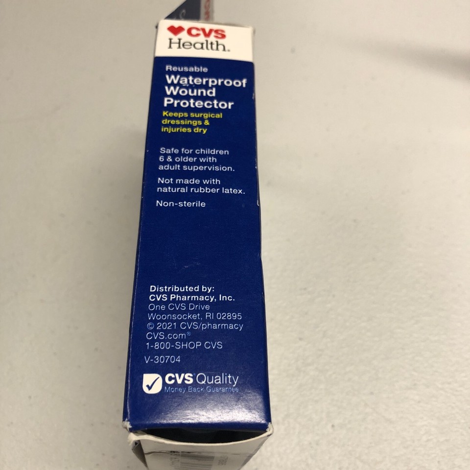 CVS Health Waterproof Wound Bathing Shower Protector Ankle and Foot ...