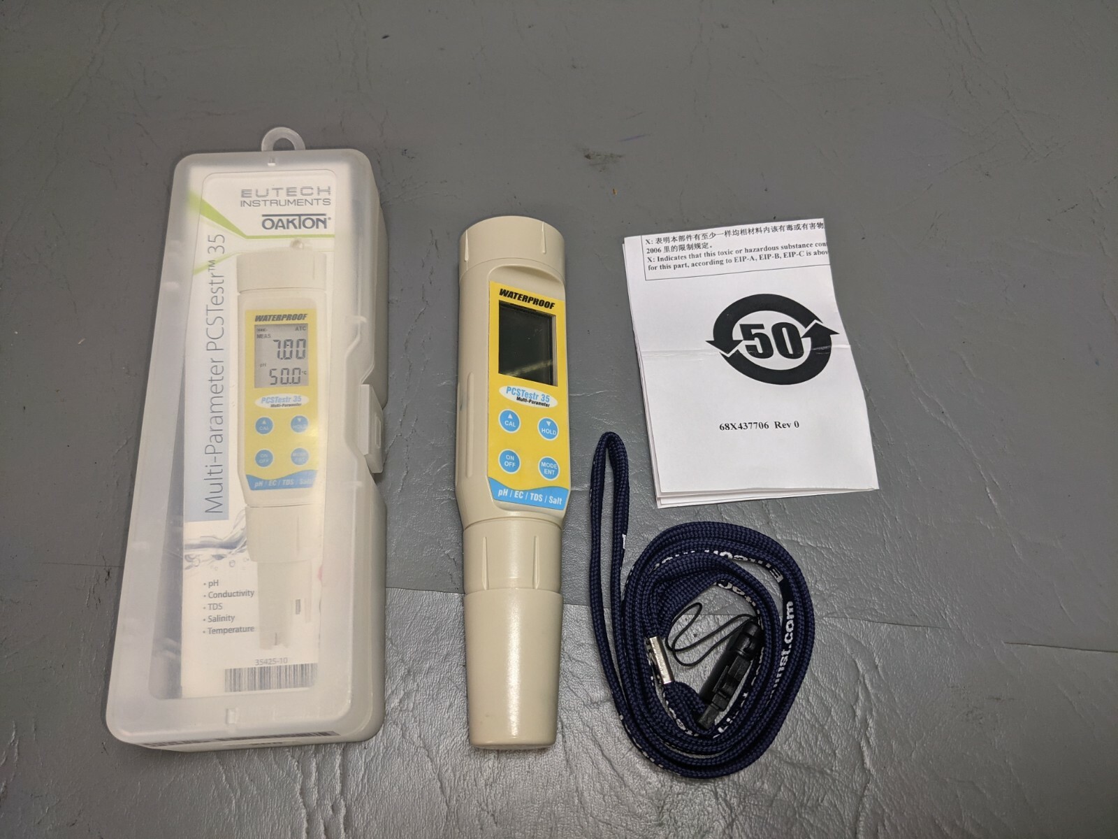 Oakton Eutech Instruments PCSTESTr 35 pH/EC/TDS/PPT Multi-Paratemer ...