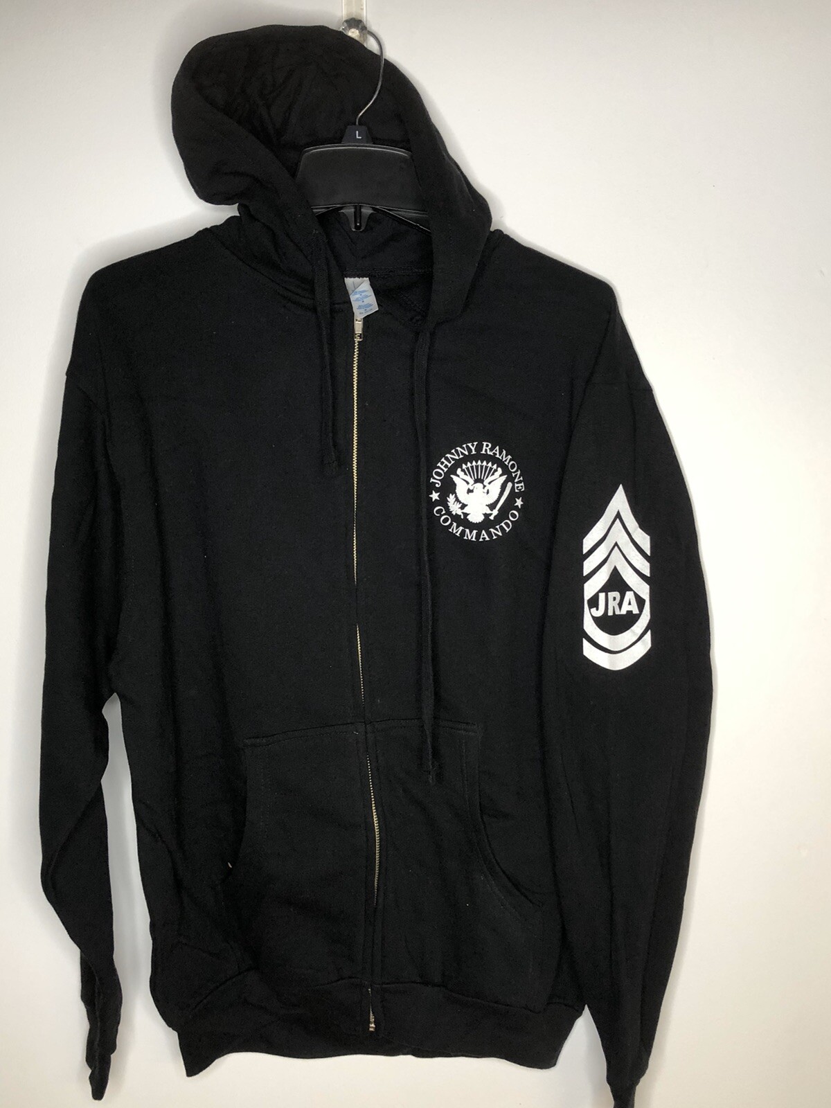 Johnny Ramone Army Commando Hooded Sweatshirt, Vintage Hoodies M, L | eBay