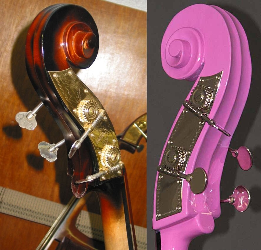 Shen 3/4 Upright Double Bass AWESOME CUSTOMIZED Bass - AIRBRUSHED ...