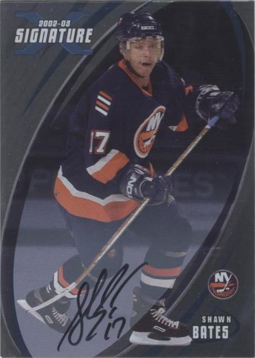 2002-03 In the Game Be A Player Signature Series - Shawn Bates #087 ...