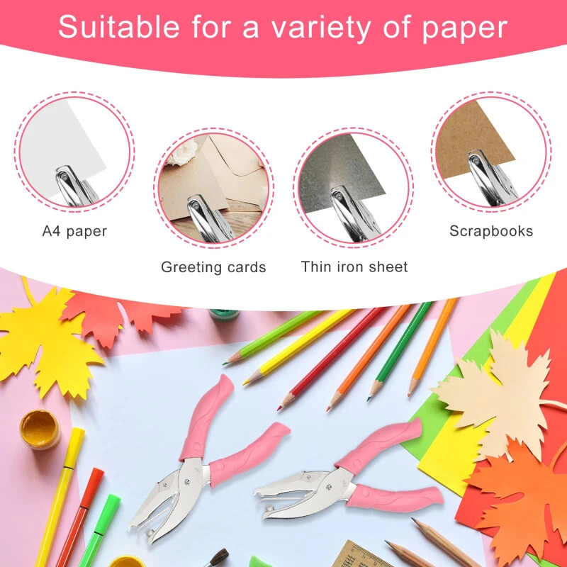 Cute Single Hole Puncher Paper Punches Circle Hole Punch DIY Cutter ...