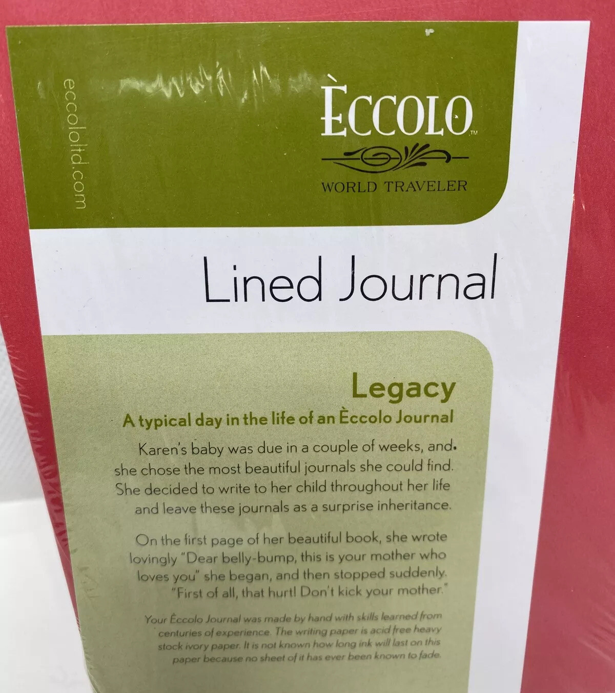 Eccolo World Traveler Pink Soft Cover Lined Journal Enjoy Every Moment 5.75x8.25 | eBay