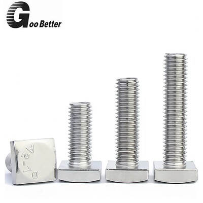 M4 M5 M6 M8 M10 M12 A2 Stainless Steel Square Head Bolt Square Screws T ...