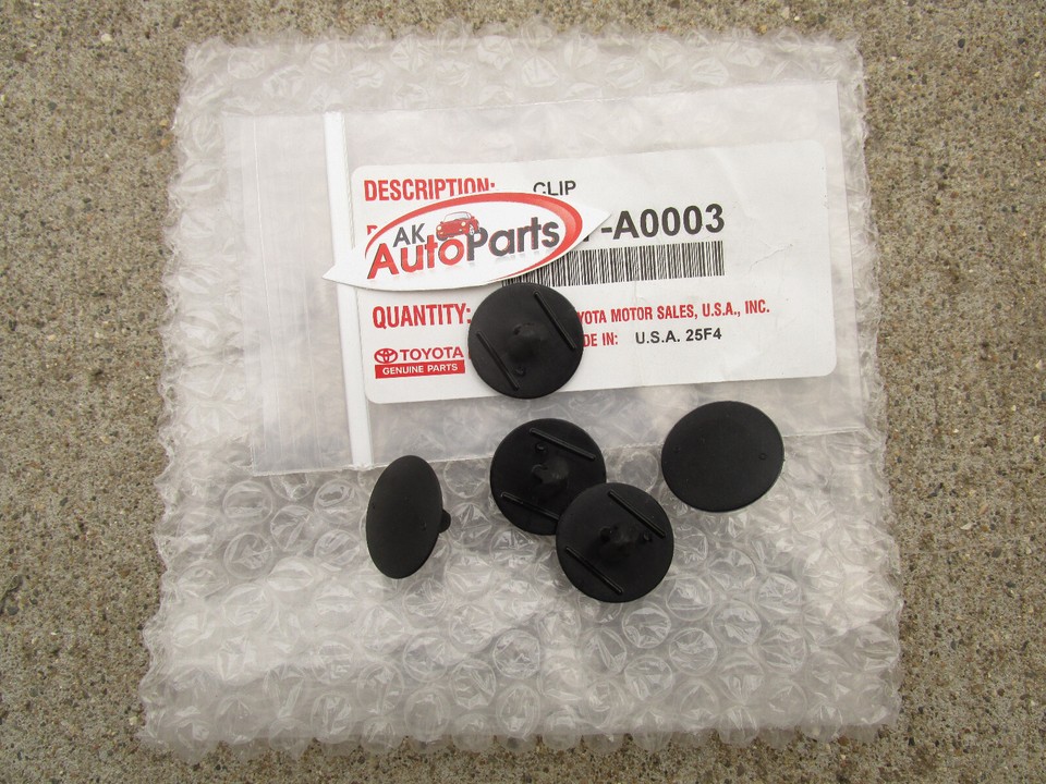 09 - 25 TOYOTA COROLLA FRONT HOOD INSULATOR LINER RETAINER CLIPS QTY 5 ...