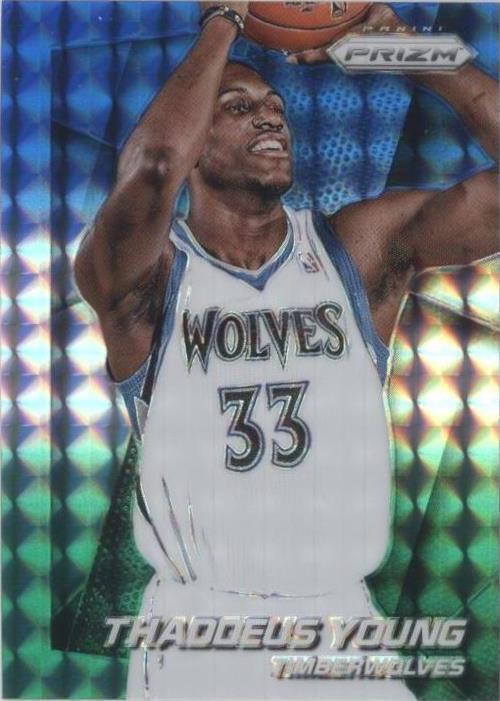 2014-15 Panini Prizm - Thaddeus Young #14 Blue & Green Mosaic Prizm for ...