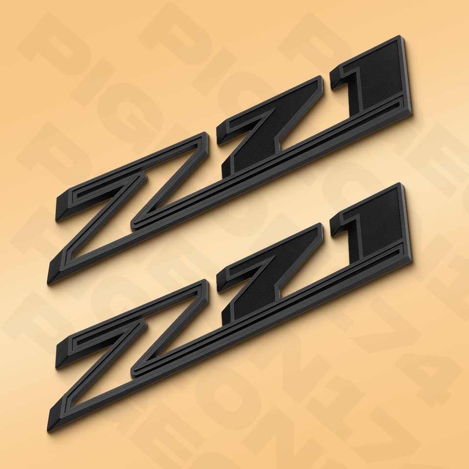Black Side Front Fender Door Emblems For Sierra Silverado Z71 ...