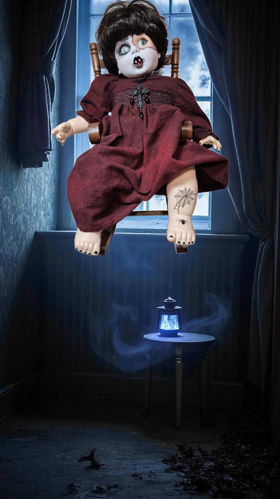 OOAK Large Creepy 18" Vinyl Doll ATTIC DWELLERS Haunted Undead Baby ...