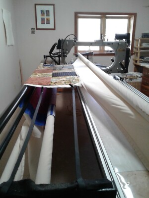 gammill longgarm quilting machine on 14 foot table and entire quilting ...