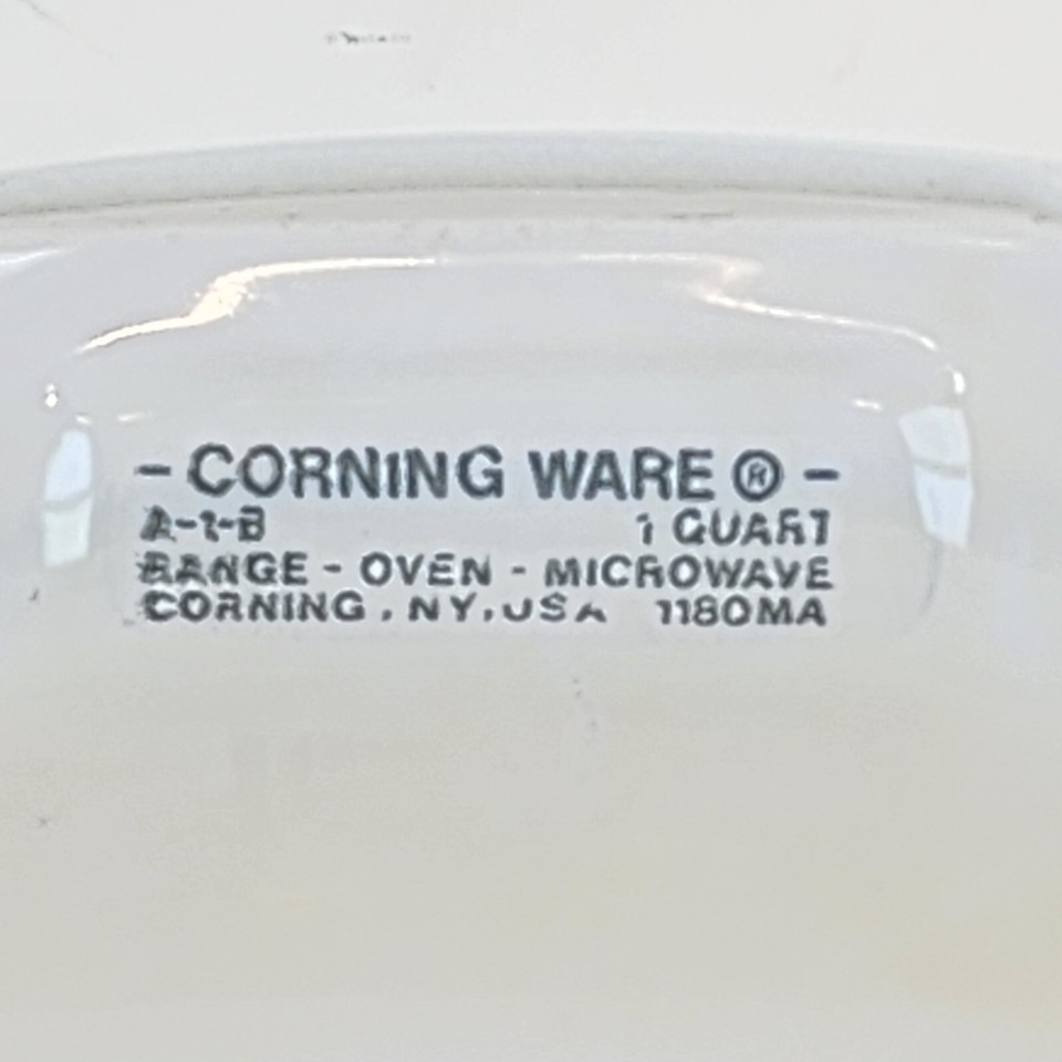 Rare Vintage Corning Ware 1180 MA STAMP L'Echalote A-1-B Spice Of Life ...