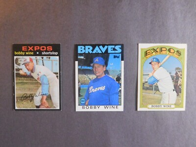 Bobby Wine 3 Card Lot - '72 is creased | eBay