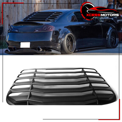 Fits 03-07 Infiniti G35 Coupe Unpainted Rear Window Louver Sun Rain ...