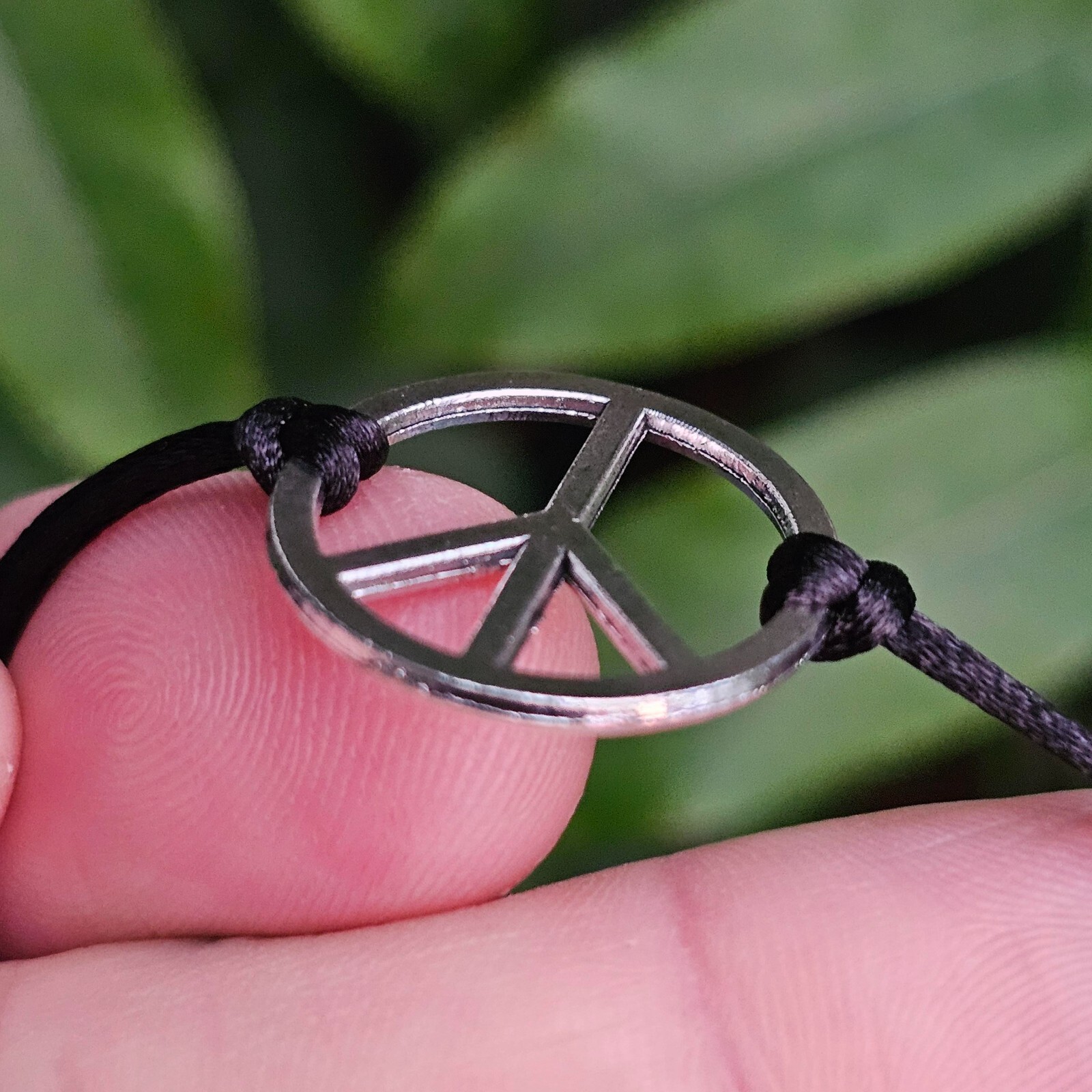 CND Peace Sign Necklace Pendant Extinction Rebellion Choker Cord Boho ...