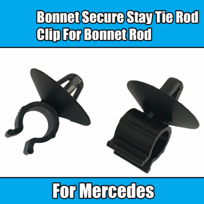 2x Clips For Mercedes Bonnet Secure Stay Tie Rod Clip For Bonnet Rod ...