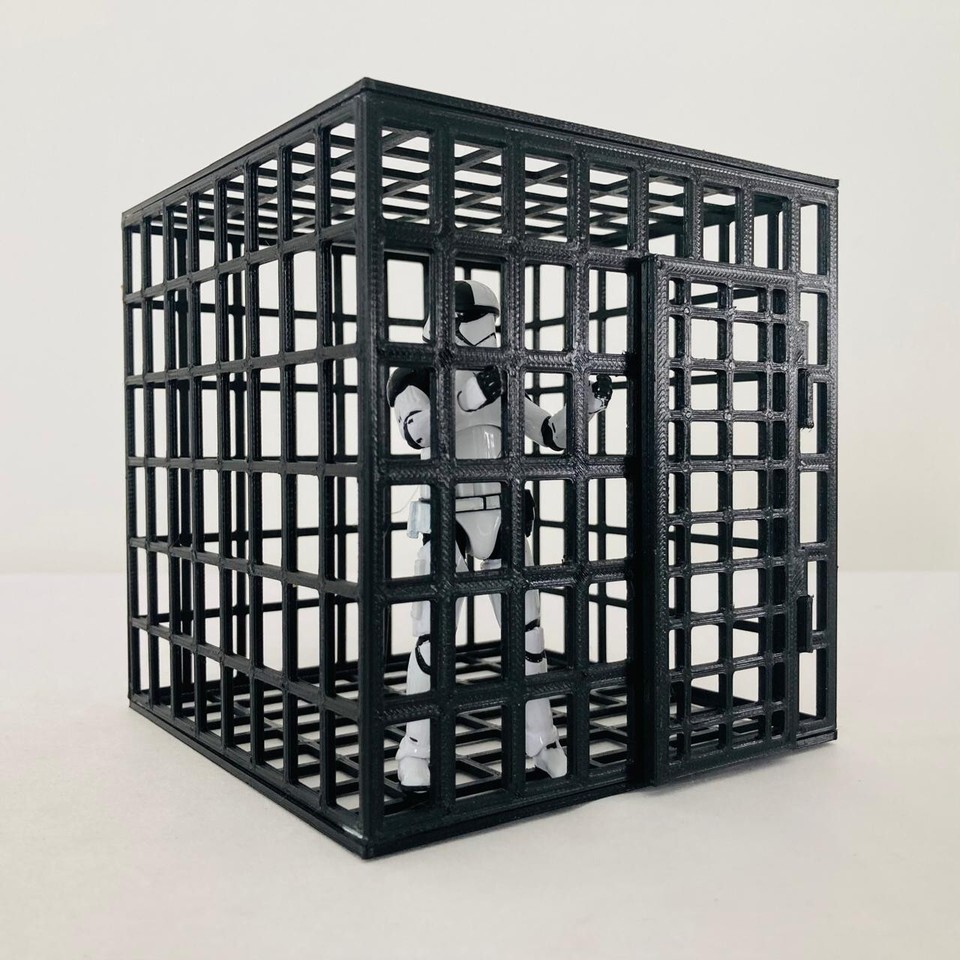 Custom PRISON JAIL CELL for 3.75 IN (1:18) Figure Diorama | eBay
