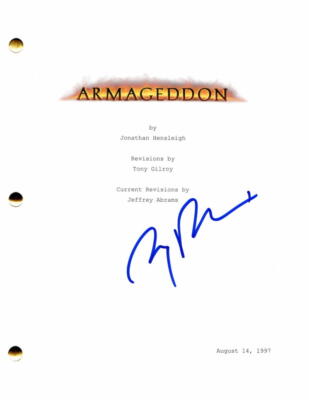 JERRY BRUCKHEIMER SIGNED AUTOGRAPH ARMAGEDDON FULL MOVIE SCRIPT W ...