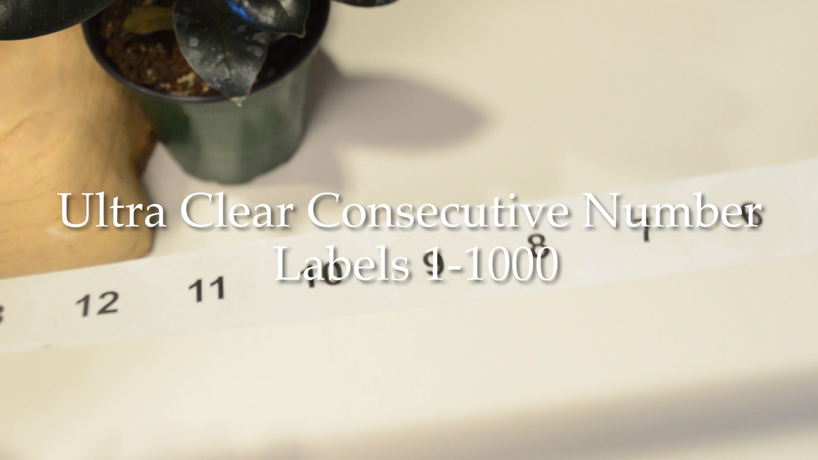 Ultra Clear Consecutive Number Stickers 1 - 1000 | 1" Inch Round | eBay