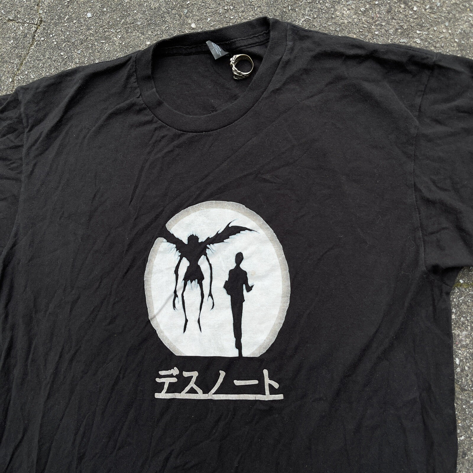 Y2K Death Note Anime Tultex Shirt Black Large - Gem