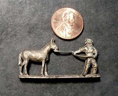 Gandy Dancers HO Scale Metal Unpainted Figure "Zack Pulling Mule Jake ...