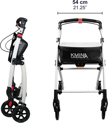KMINA PRO - Narrow Walkers for Small Spaces, Narrow Rollator, Rollator ...