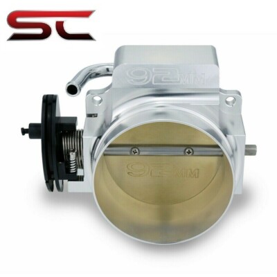 92mm Polished Billet CABLE Throttle Body For GM Ls1 Ls2 Ls6 Ls3 Ls7 CNC ...