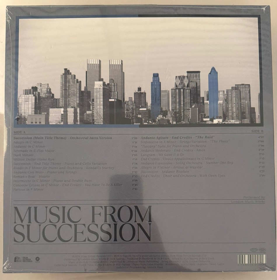 LONDON MUSIC WORKS – MUSIC FROM SUCCESSION - SEA BLUE VINYL LP NEW - A5 ...