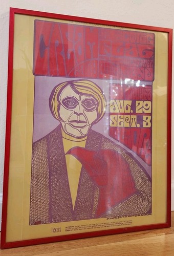 2nd Edition 1967 Cream Concert Poster Uncut Sheet Framed Eric Clapton ...