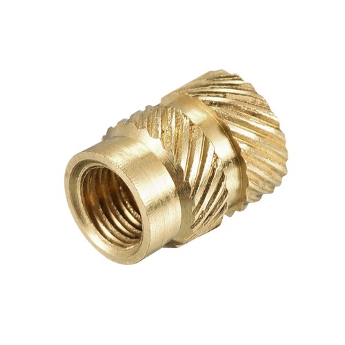 120Pcs Knurled Insert Nuts M4 x 8mm L x 6mm OD Female Brass Embedding ...