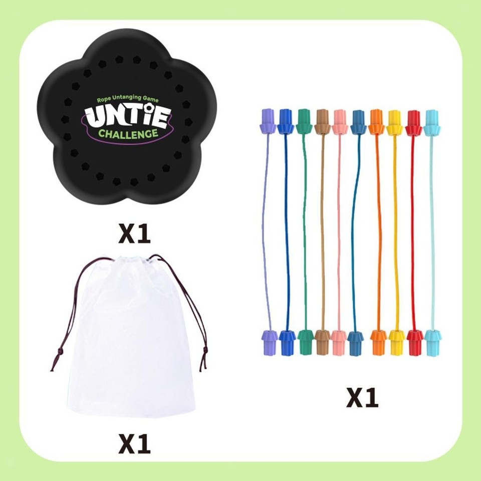 Rope Untangling Toy Kid Rope Knots Rope Loop Toy Knotting Game Rope ...